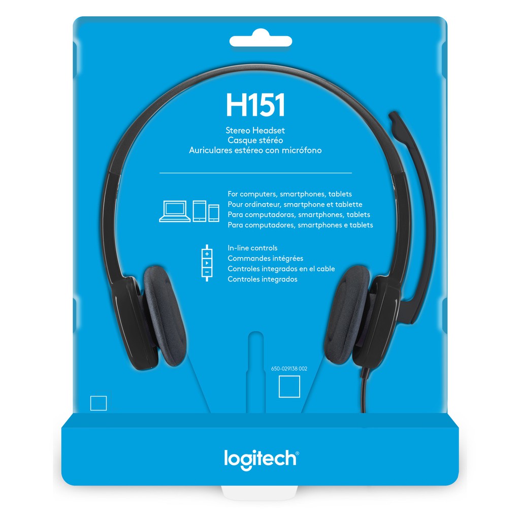 Jual Logitech H151 Stereo Headset With Noise Cancelling Mic Garansi ...