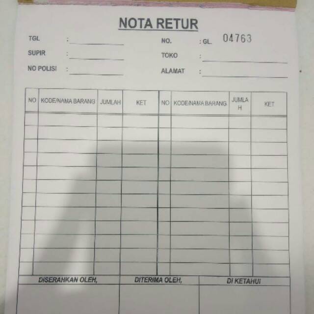Jual Nota Retur | Shopee Indonesia