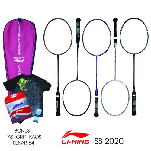 Jual PAKET LENGKAP RAKET BADMINTON LINING SS 2020 SUPER SERIES 2020 ...