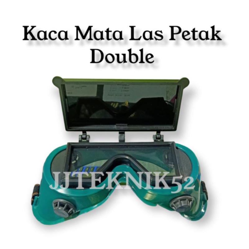 Jual KACA MATA LAS DOUBLE PETAK WELDING GOGGLES KACA MATA SAFETY ...