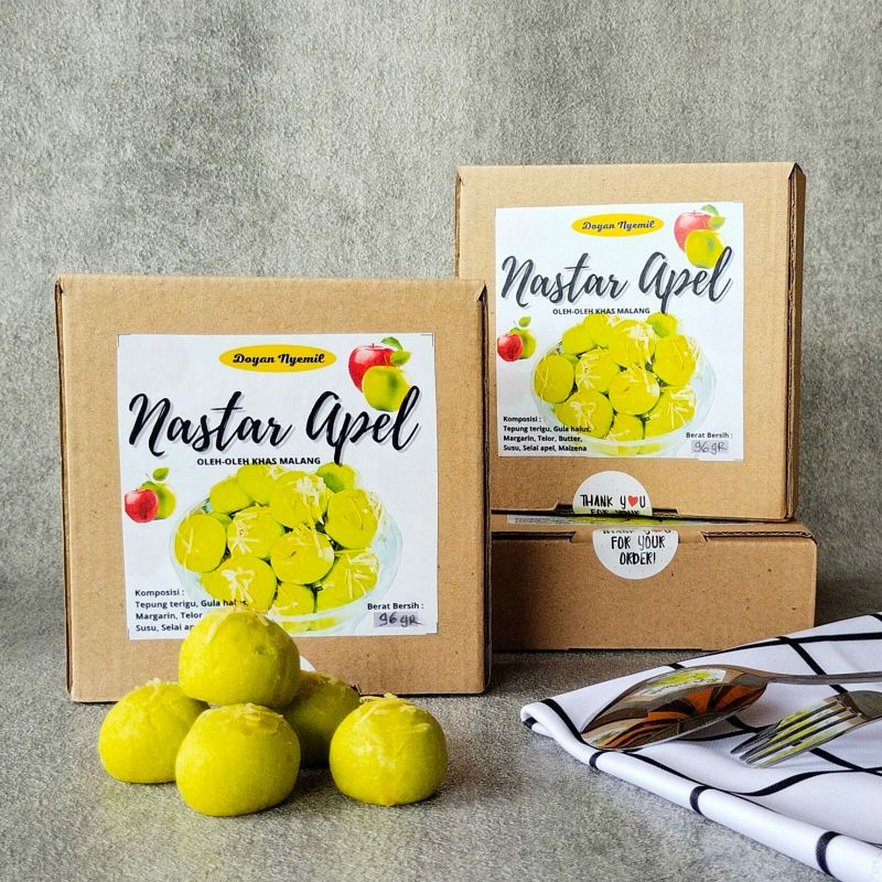 Jual Batu Chocolate Nastar Apel/Nanas/Cokelat Oleh Oleh Khas Malang ...