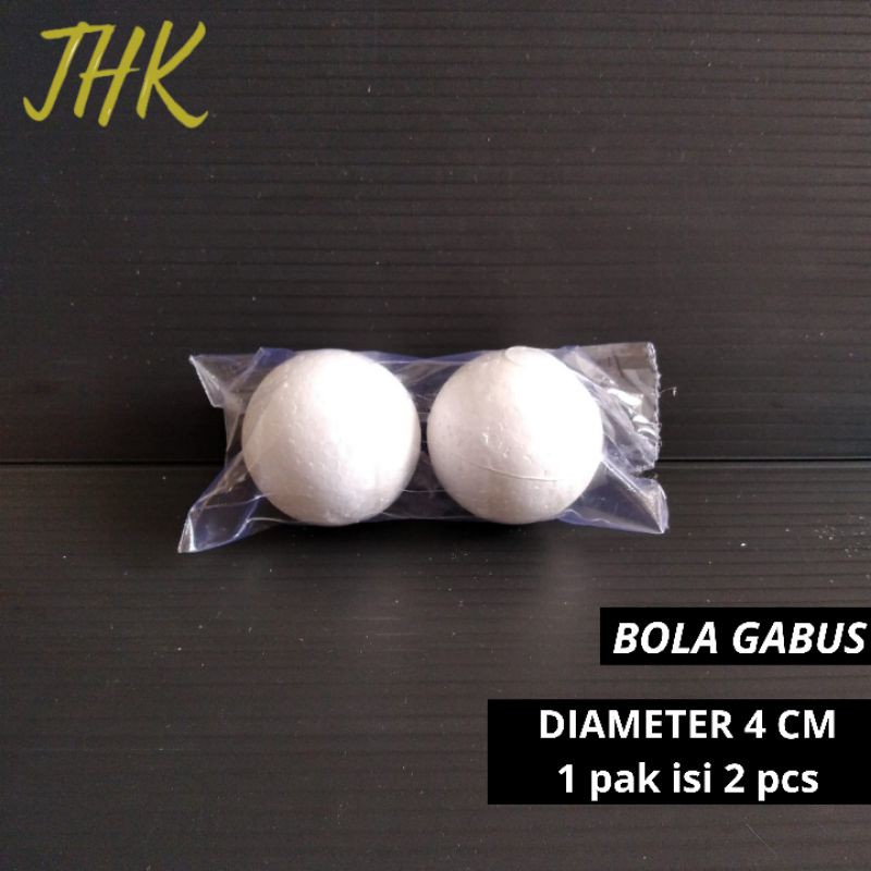 Jual Bola Gabus Sterofoam 4 cm (2pcs) / styrofoam bulat / dummy ball ...