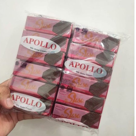 Jual Apollo Wafer Susu Coklat isi 48 pcs | Shopee Indonesia
