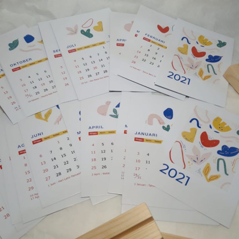 Jual Kalender Stand Kayu Scandinavian | Shopee Indonesia