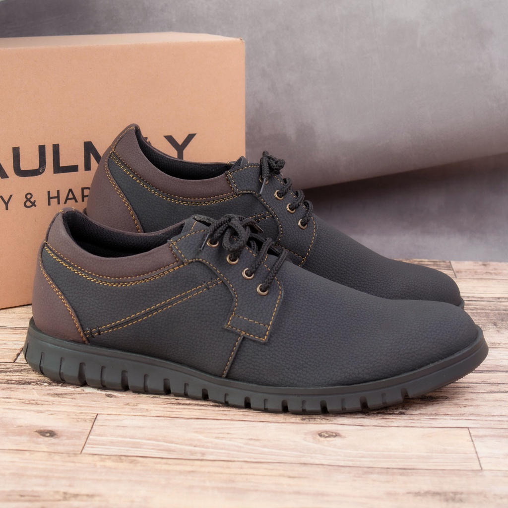 Jual PAULMAY - Sepatu Sneakers Pria Modena 02 Black | Shopee Indonesia
