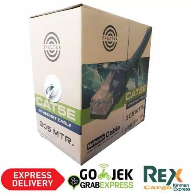 Jual Kabel LAN Spectra Cat5e 305M UTP Indoor | Shopee Indonesia