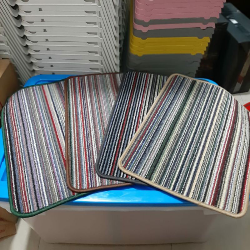 Jual Keset Salur Lantai Anti Slip / Keset Bahan Serap Air Motif Garis ...