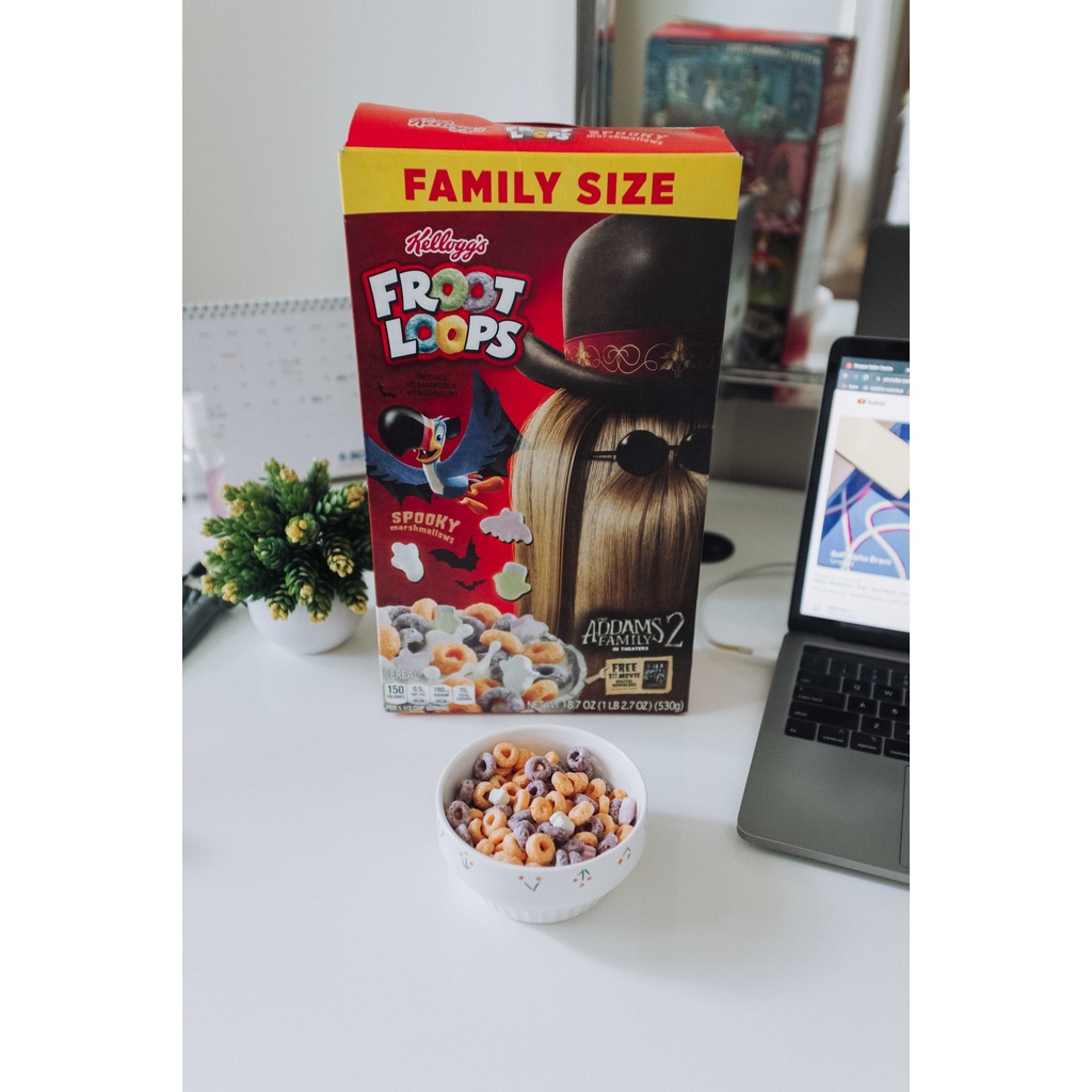 Jual Kellogg's Froot Loops Spooky Marshmallows Cereal Repack 30gr ...