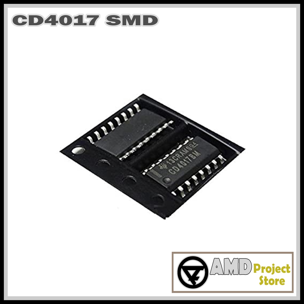 Jual IC CD4017BM SMD Cmos CD4017 Counter with 10 Decoder Output 4017 ...