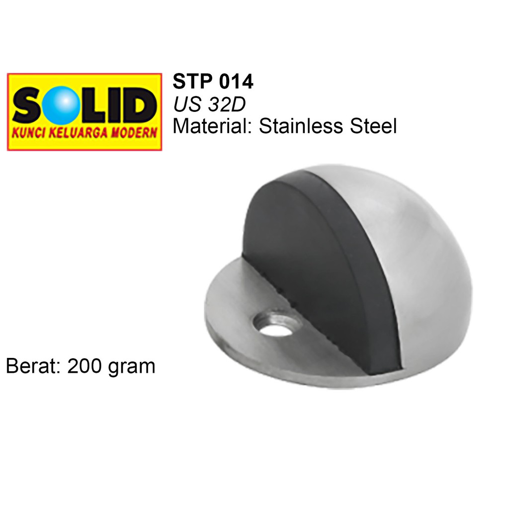 Jual Solid Door Stop Karet Stp 014 Us32D | Shopee Indonesia
