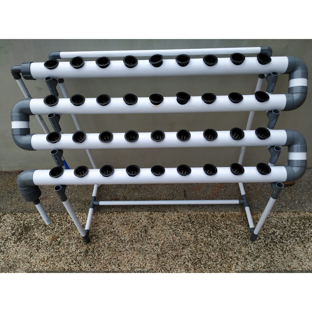 Jual PAKET INSTALASI MODUL KIT HIDROPONIK SET NFT 36 LUBANG | Shopee ...