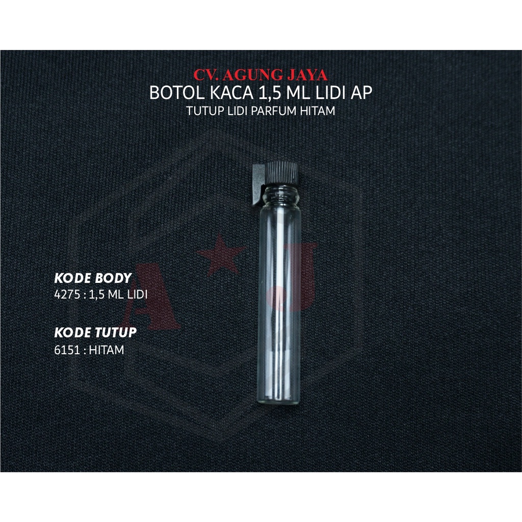 Jual Botol Kaca Stick/ Botol Kaca Lidi/ Botol Kaca Tester/ Parfum 1,5Ml ...