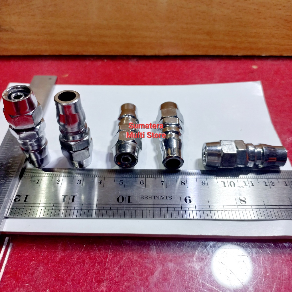 Jual PP 20 1/4" Quick Coupler Kopler Nepel Sambungan Selang Angin Air Kompresor PP20 Jantan ...