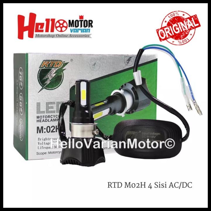 Jual Lampu Utama Headlamp Led M02H Rtd 4 Sisi | Shopee Indonesia