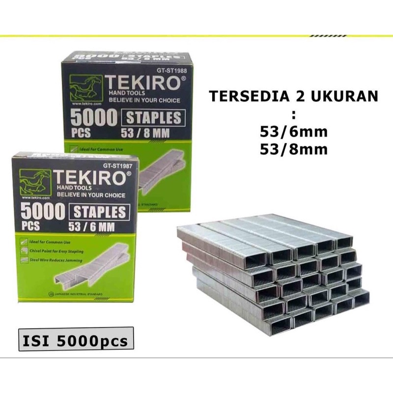 Jual Isi Staples Tembak/Refil Staples Tembak/Gun Tacker isi 5000 6mm ...
