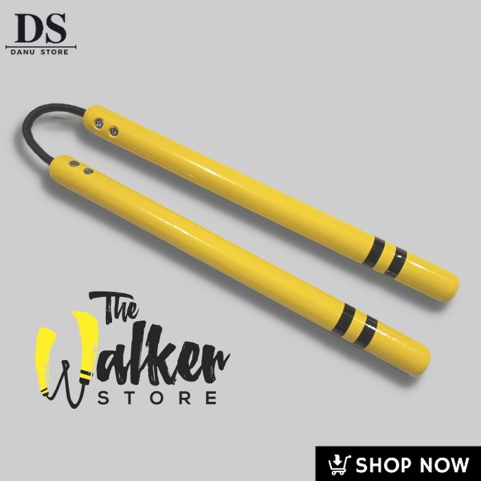 Jual Nunchaku Freestyle Kayu (Wooden Nunchucks) Yellow GOD | Shopee ...