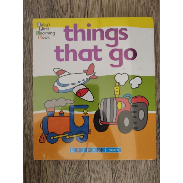 Jual Baby first learning book. Things that go | Shopee Indonesia