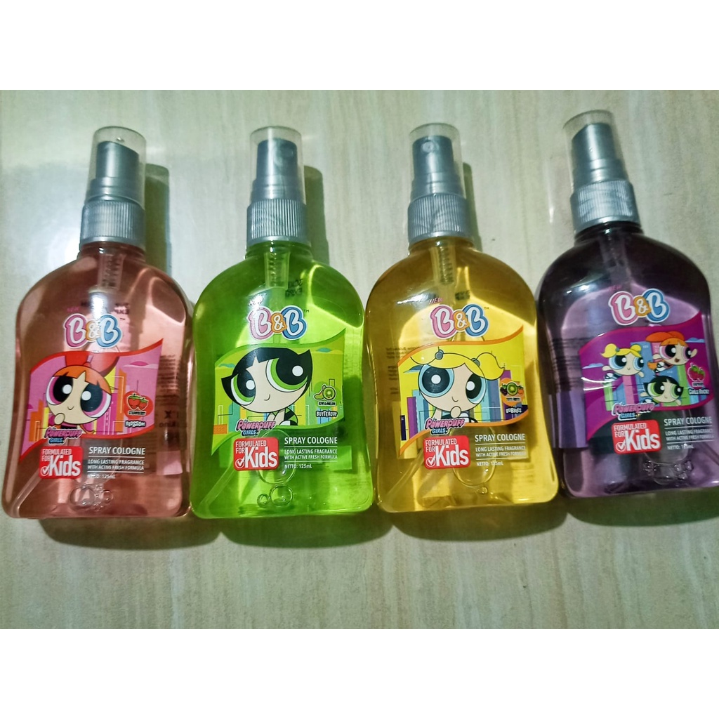 Jual B&B Kids Spray Cologne Powerpuff Girls Series 60ml/ 125ml | Shopee ...