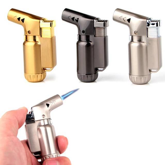 Jual Outdoor Mini Butane Jet Lebih Ringan Turbo Torch Korek Api Tahan ...