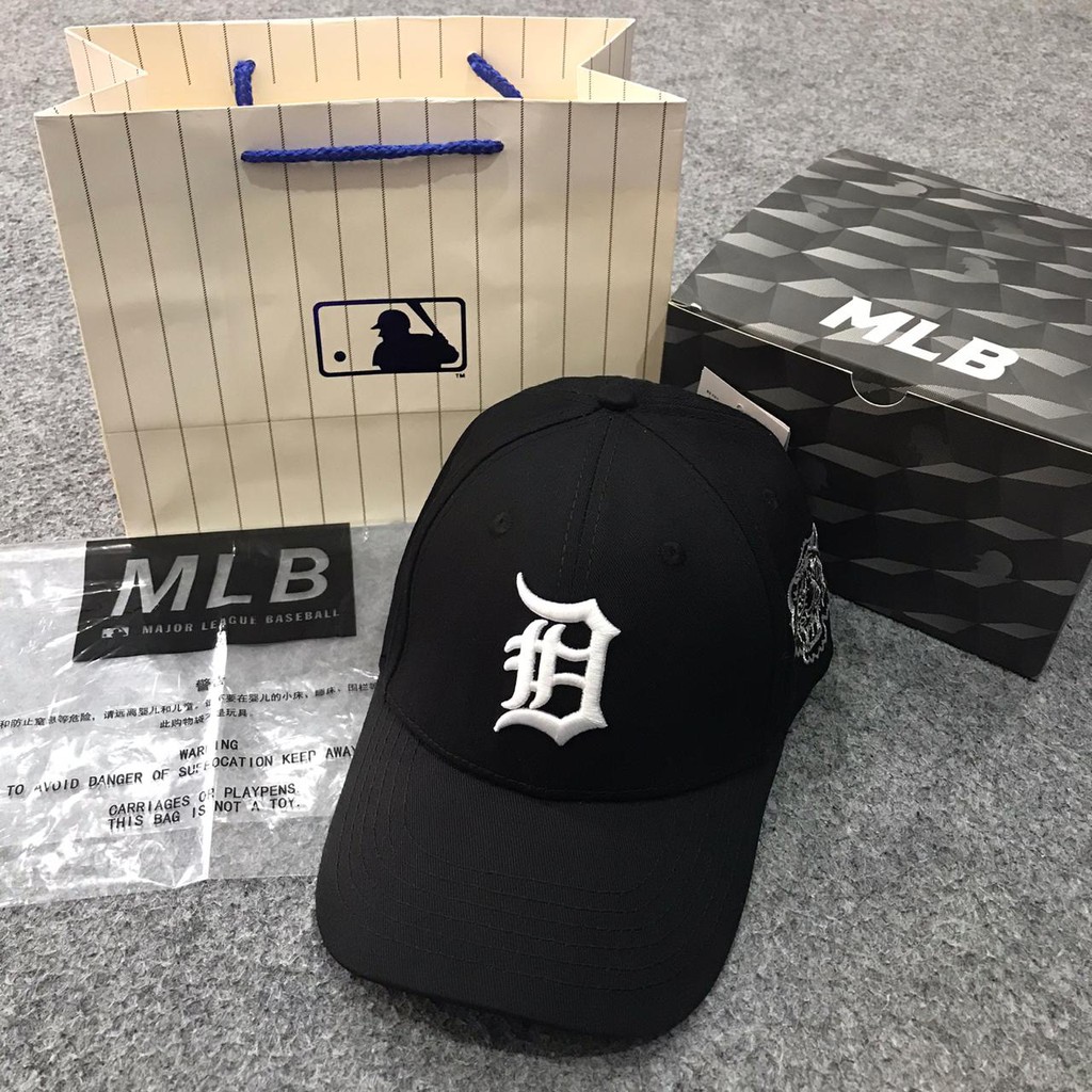 Jual Topi MLB Original Import - Detroit Side Tiger Black Logo White ...