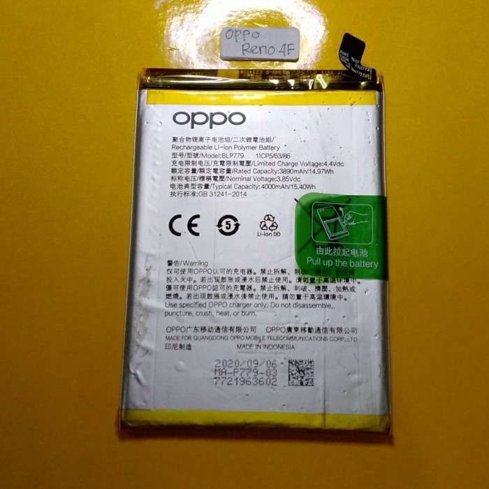 Jual Batre Oppo Reno 4f original copotan | Shopee Indonesia