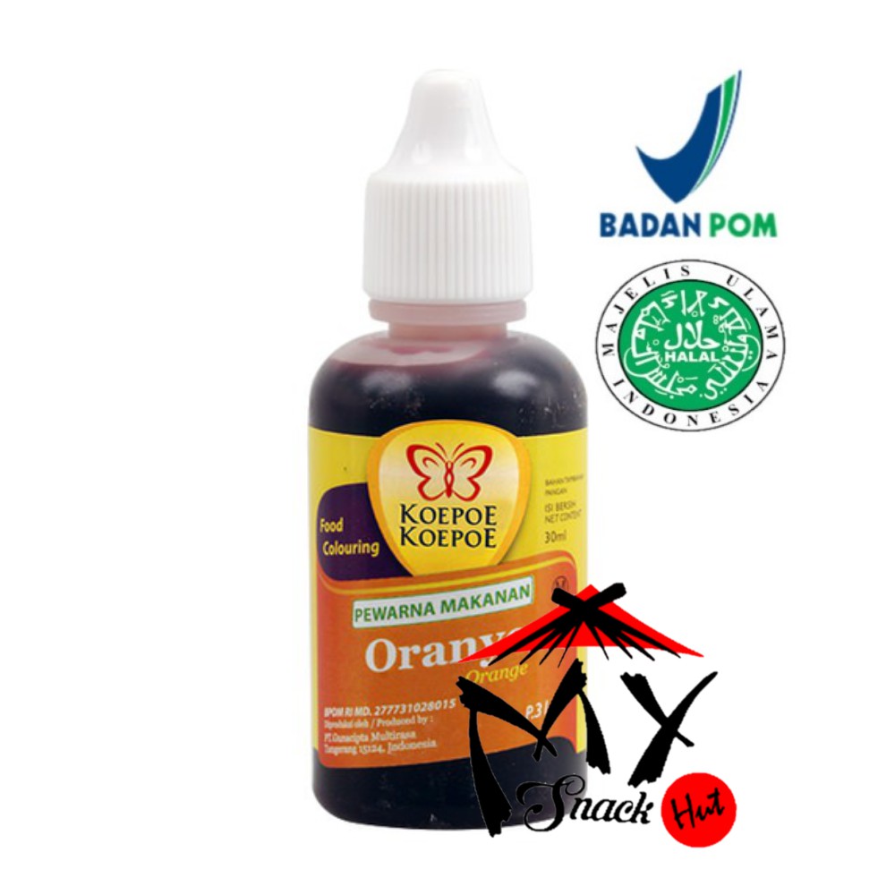 Jual KOEPOE PEWARNA ORANYE 30ML - KUPU SUMBO MAKANAN ORANGE OREN FOOD ...
