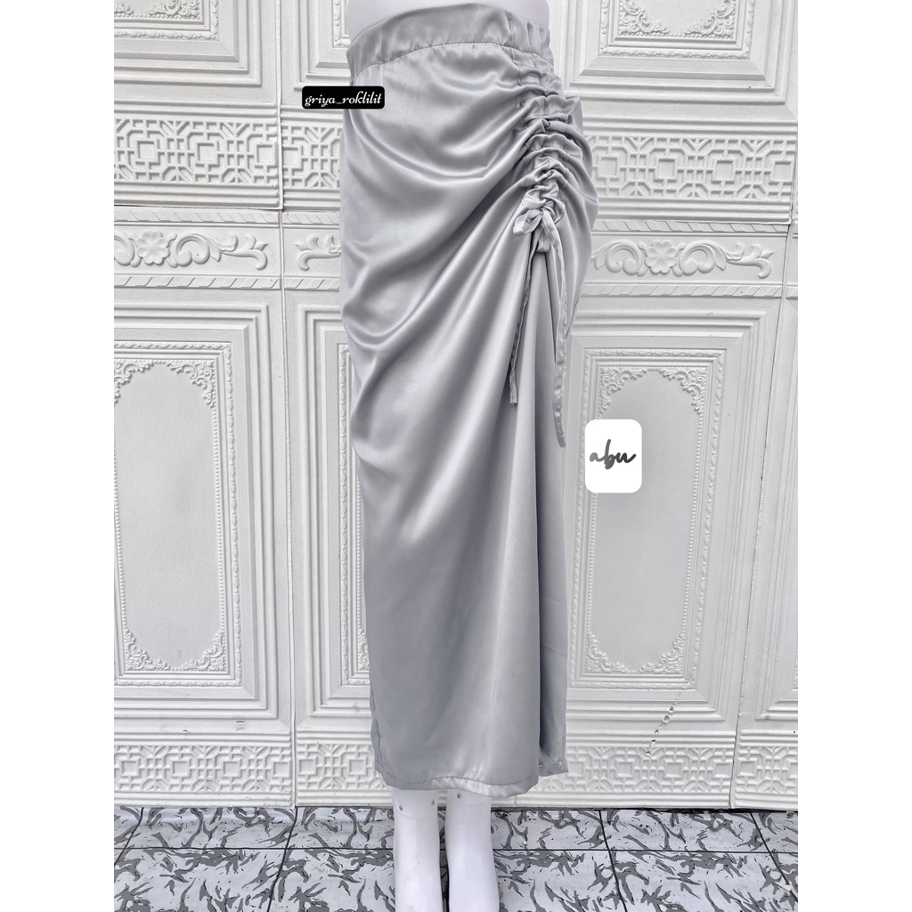 Jual ROK SERUT SATIN ROK SASI SKIRT ROK KOREA TERLARIS | Shopee Indonesia