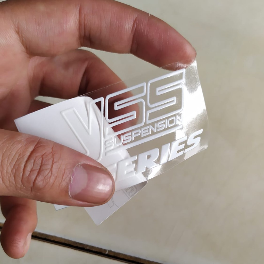Jual Sticker stiker tabung YSS G Series transparan White Ink | Shopee ...