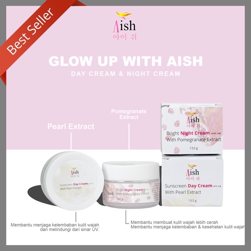 Jual Cream Aish Korean Beauty Day Cream & Night Cream Original 27g ...