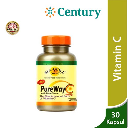 Jual Sea Quill Pureway C 500 Mg 30 Tablet/Vitamin C/Daya Tahan Tubuh ...