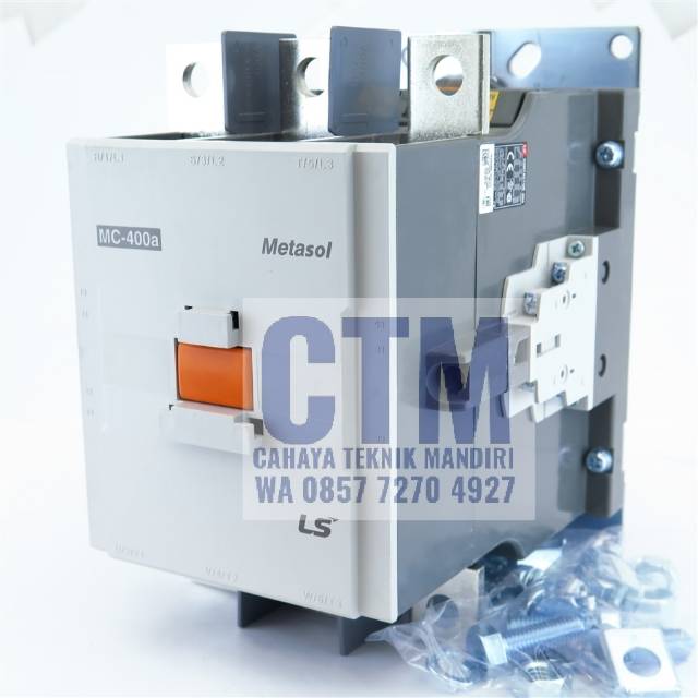 Jual Kontaktor LS metasol MC-400a 3 pole kabel 400 amper 200kw AC koil ...