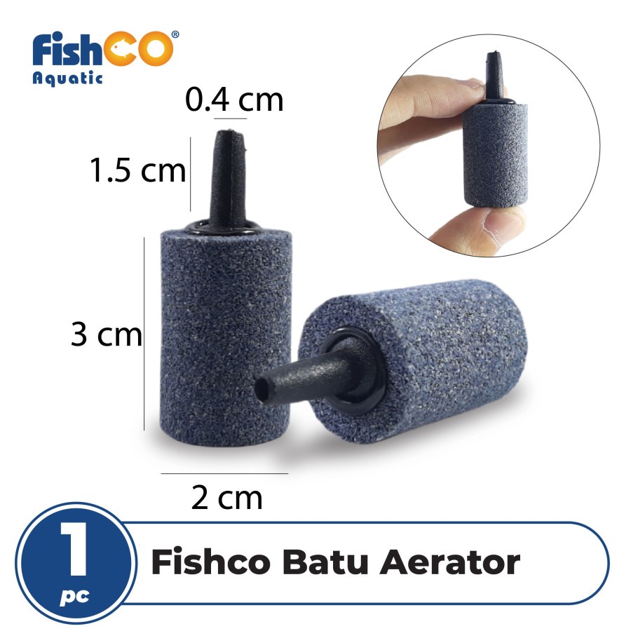Jual Batu Aerator/ Gelembung Udara Aquarium/ Aerasi Air Stone 20mm x ...
