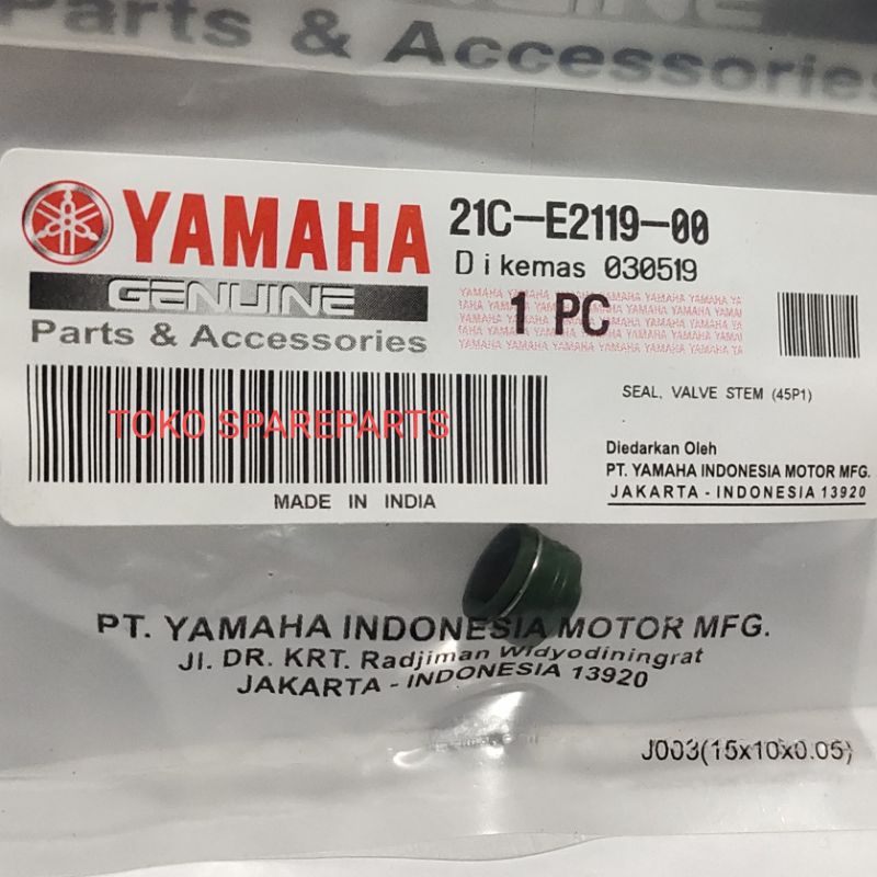 Jual 21C-E2119-00 Seal Valve Stem Sil klep Yamaha Byson | Shopee Indonesia