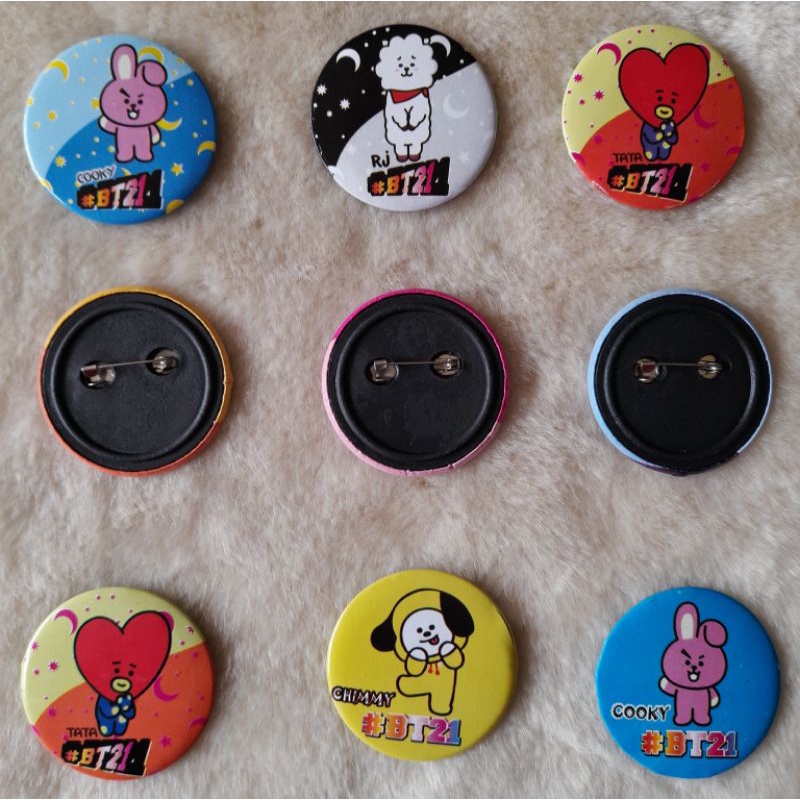 Jual Isi 100 pcs Souvenir Pin Kaleng Bros BTS | Shopee Indonesia