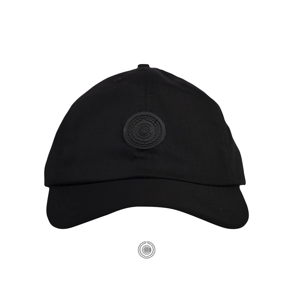 Jual The Corner Topi Baseball Serba Hitam / Hitam Mutlak Logo Karet ...