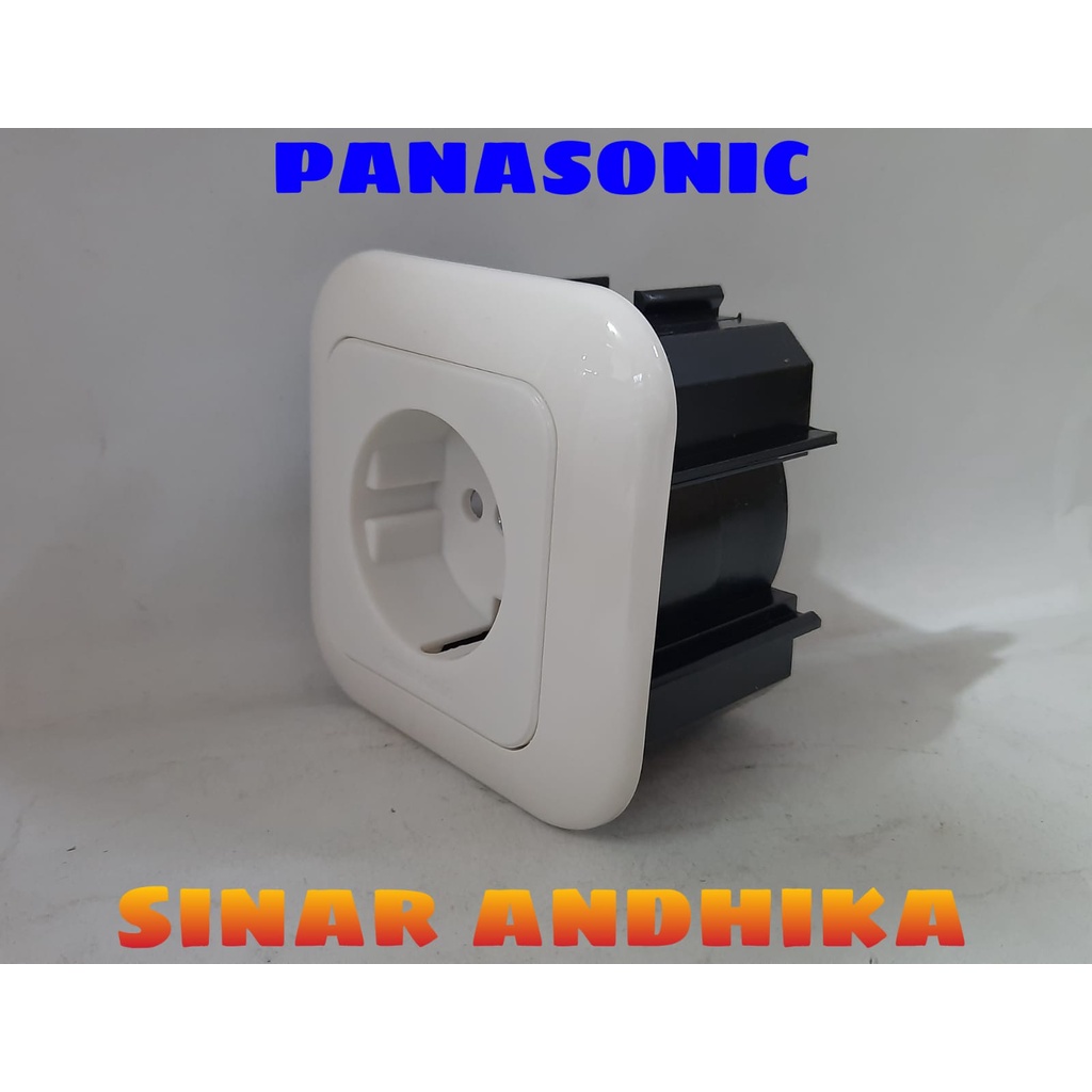 Jual STOP KONTAK SINGLE (CP) PUTIH INBOW PANASONIC WEJP 1121-7+WEJ ...