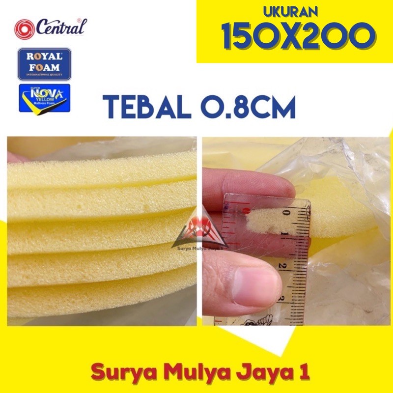 Jual BUSA LEMBARAN ROYAL FOAM CENTRAL FOAM UKURAN 150 x 200 x 0.8CM ...