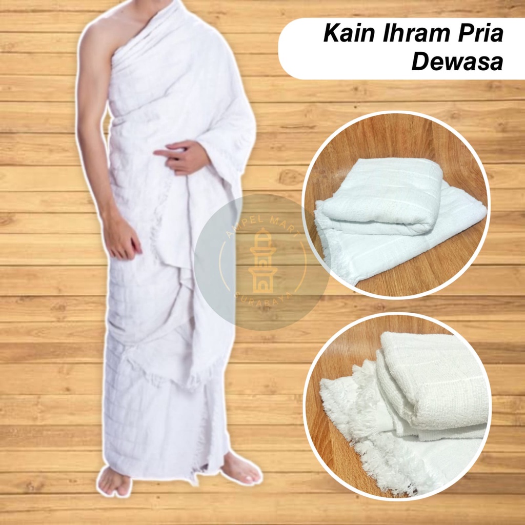 Jual Kain IHRAM PRIA Kain Ihrom Pria Dewasa Kain Ihram Dewasa Kain ...