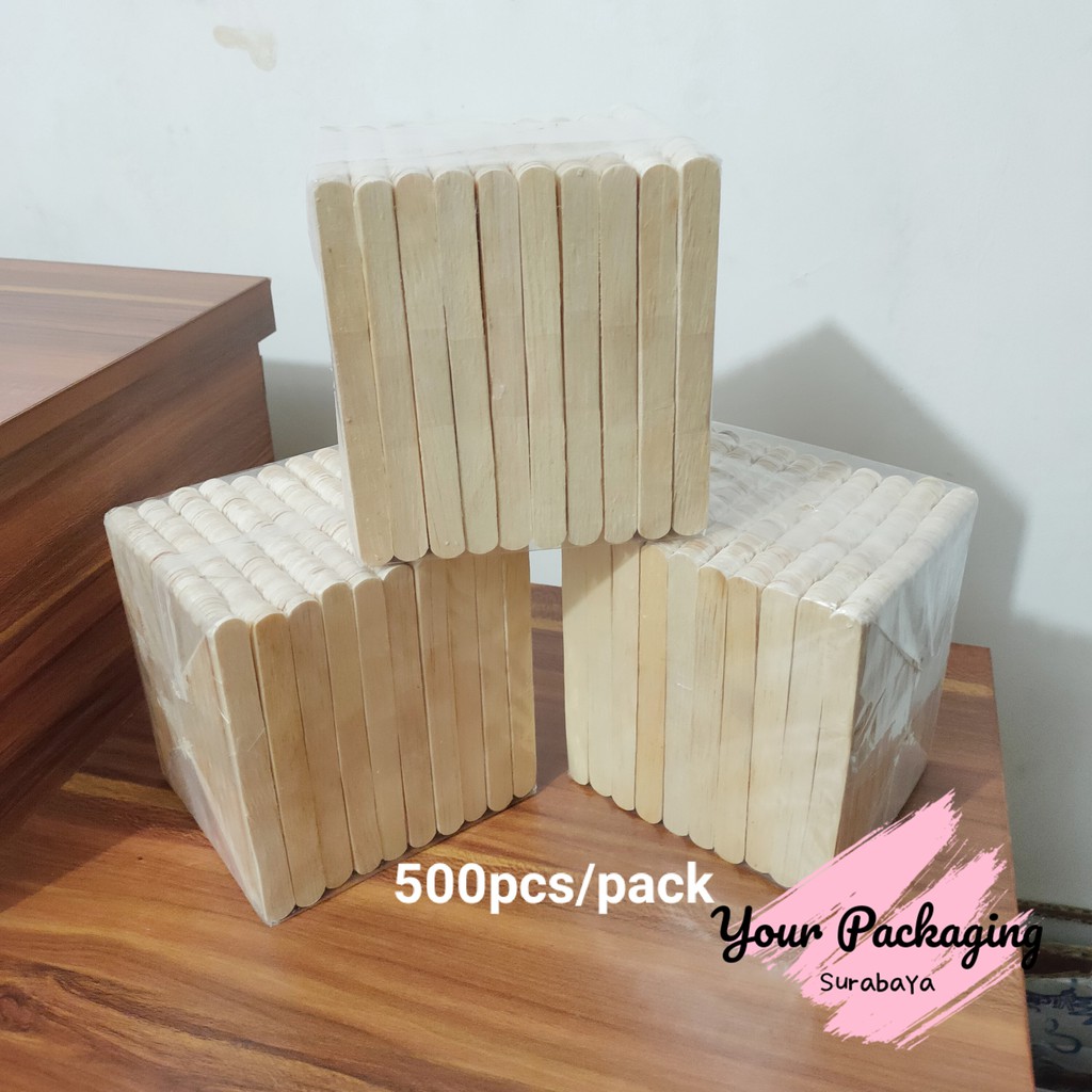 Jual STICK ICE CREAM STIK KAYU ES KRIM 500 PCS | Shopee Indonesia