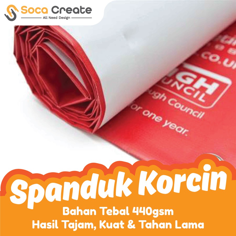 Jual SPANDUK KORCIN | Hasil Cetak Tajam | Kualitas Bahan Tebal | Shopee Indonesia