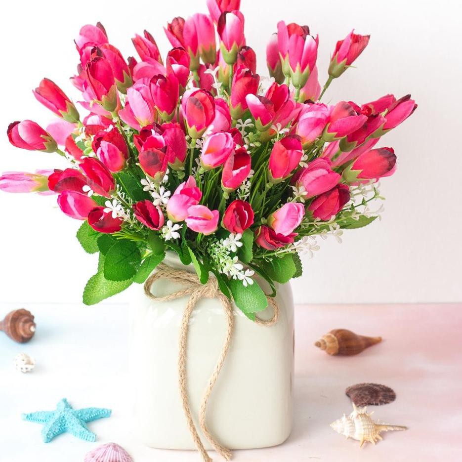 Jual [LANGSUNG DARI PABRIK] COD / TM99 Bunga Tulip Buatan dengan Bahan ...