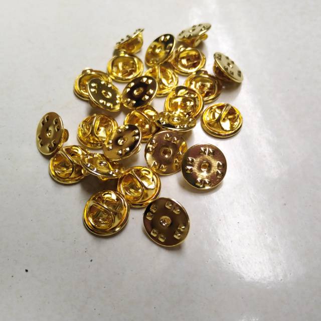 Jual Manset kancing kupu kupu mas dan silver nikel isi 100pcs | Shopee ...