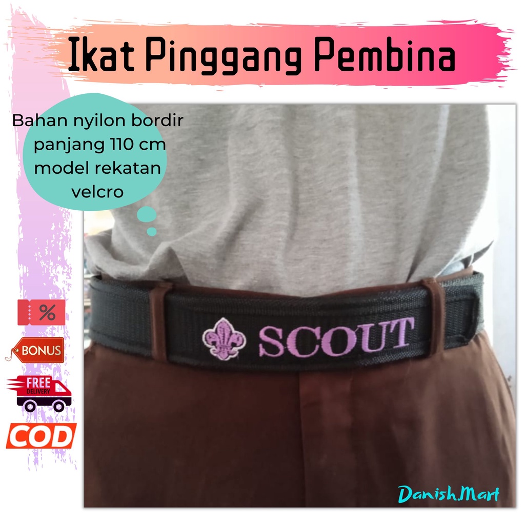 Jual Ikat Pinggang Pramuka Pembina Sabuk Panjang Gesper Tactical Jumbo ...
