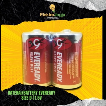 Jual Baterai Size D ukuran besar 1,5 V Eveready Super Heavy Duty ...