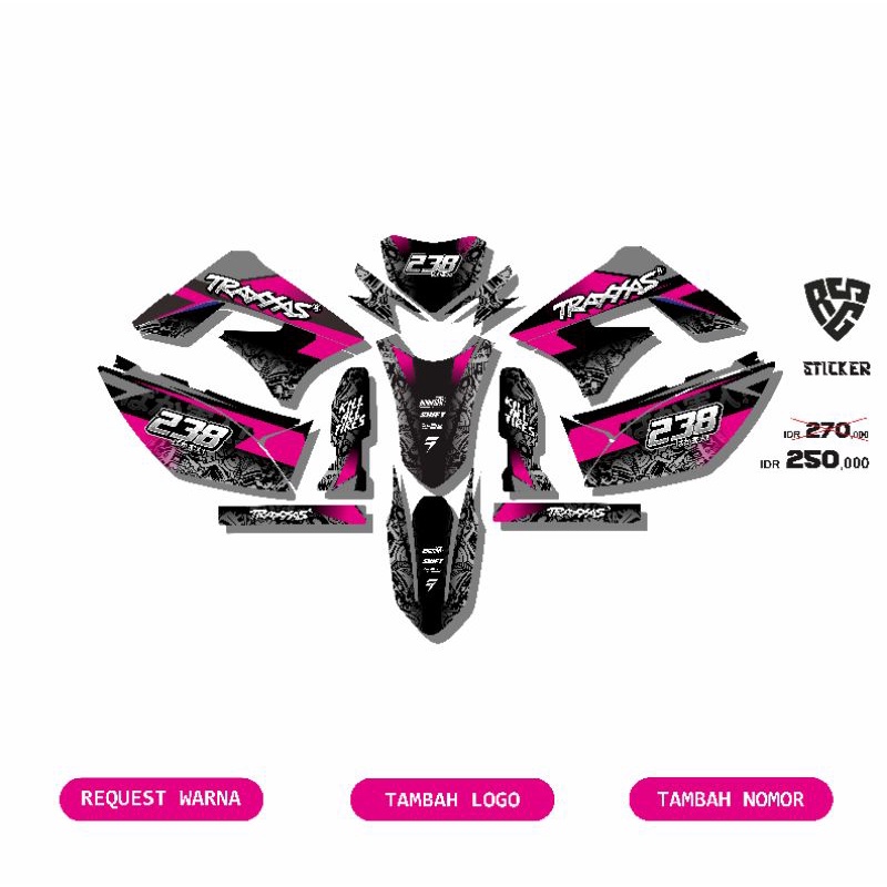 Jual Decal Sticker • Decal KLX250 Desain Suka Suka | Shopee Indonesia