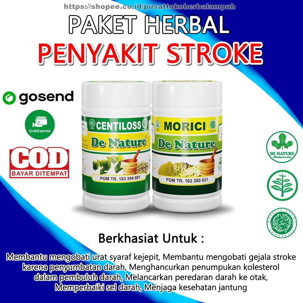 Jual OBAT HERBAL STROKE URAT SYARAF KEJEPIT DE NATURE CENTILLOS MORICI ...