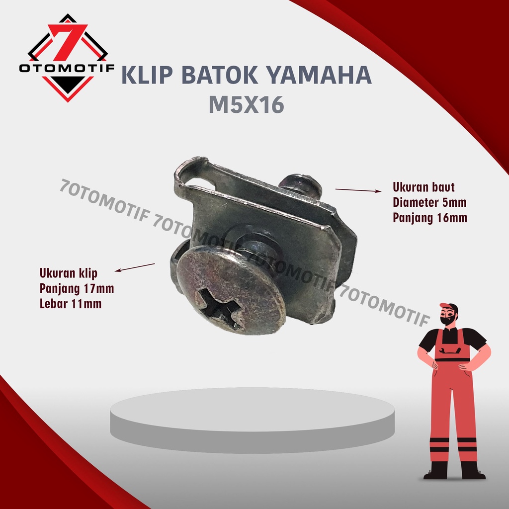 Jual Baut Klip Batok Body Yamaha 5x16 | Shopee Indonesia