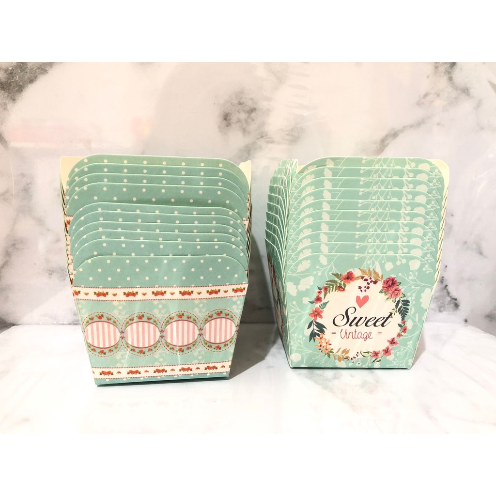 Jual Papi Holly Paper Case Roti ( Cup Muffin Kotak ) Kertas Baking ...