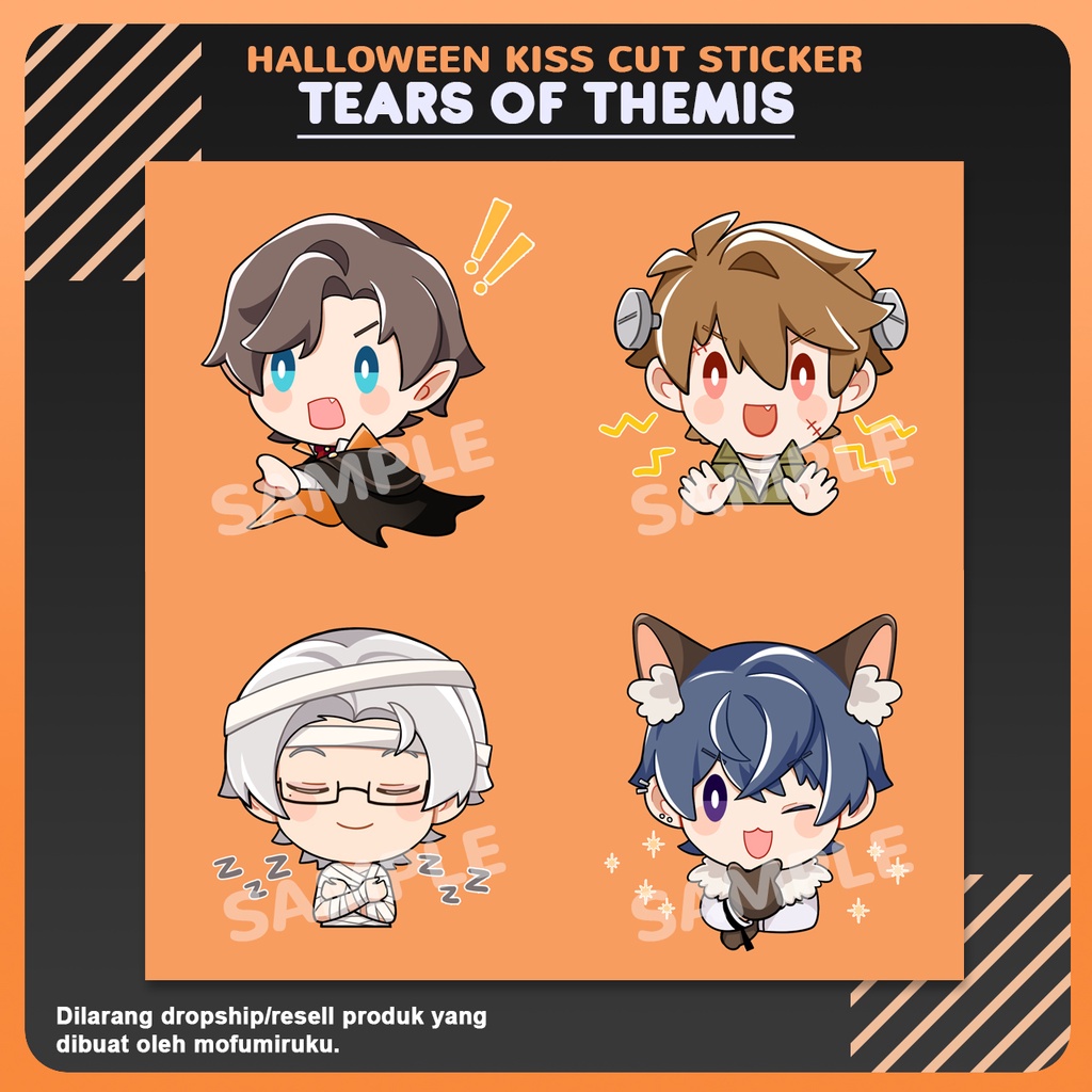 Jual Tears of Themis Halloween Sticker Kiss Cut Set | Shopee Indonesia