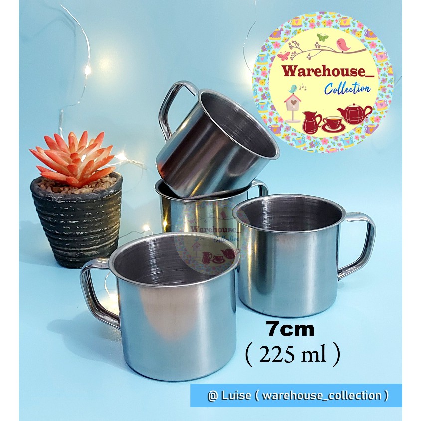 Jual Cangkir Stainless mini Diameter 7 cm / Gelas Stainless / Mug ...